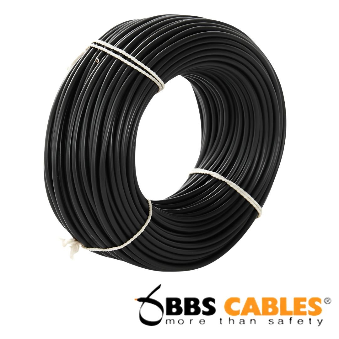 Buy BBS 1 Core Cable 1x3.0 RM Black 7w BYA Skin Coated FR